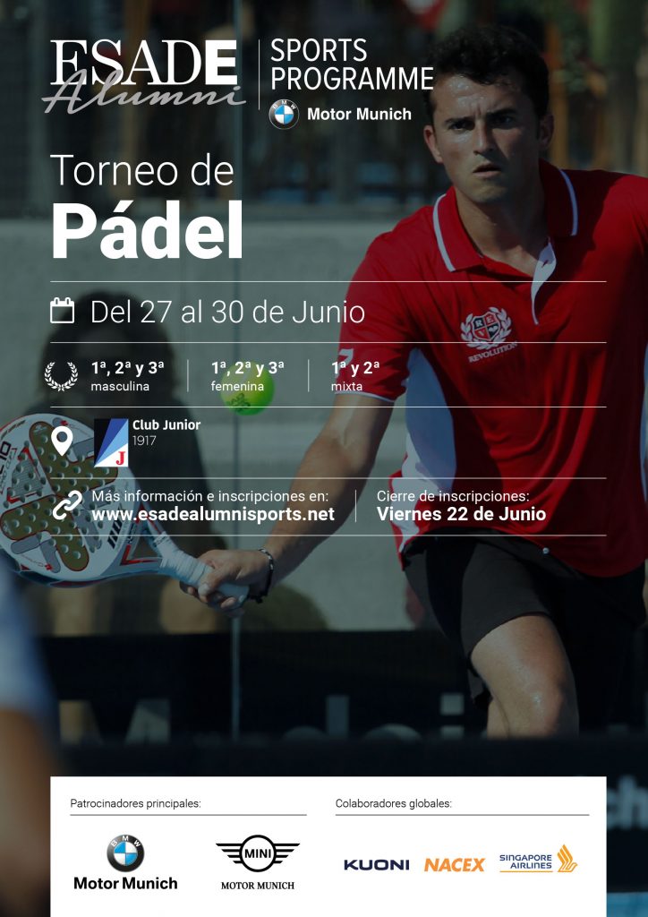 Nacex te invita a competir en el Torneo de Pádel ESADE